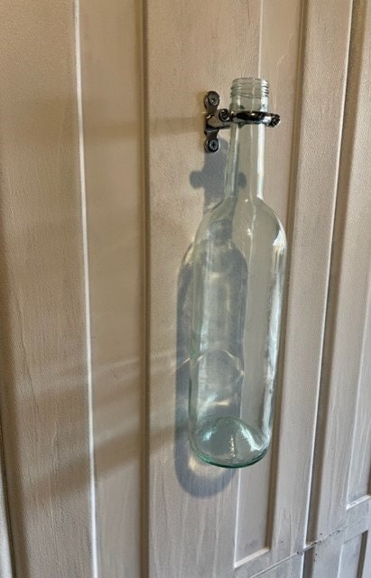 Floating Chrome Plated Solid Brass Bottle Hangers for Feature Wall ...