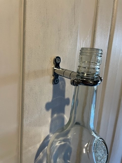 Extended Floating Chrome Plated Solid Brass Bottle Hangers for - Etsy