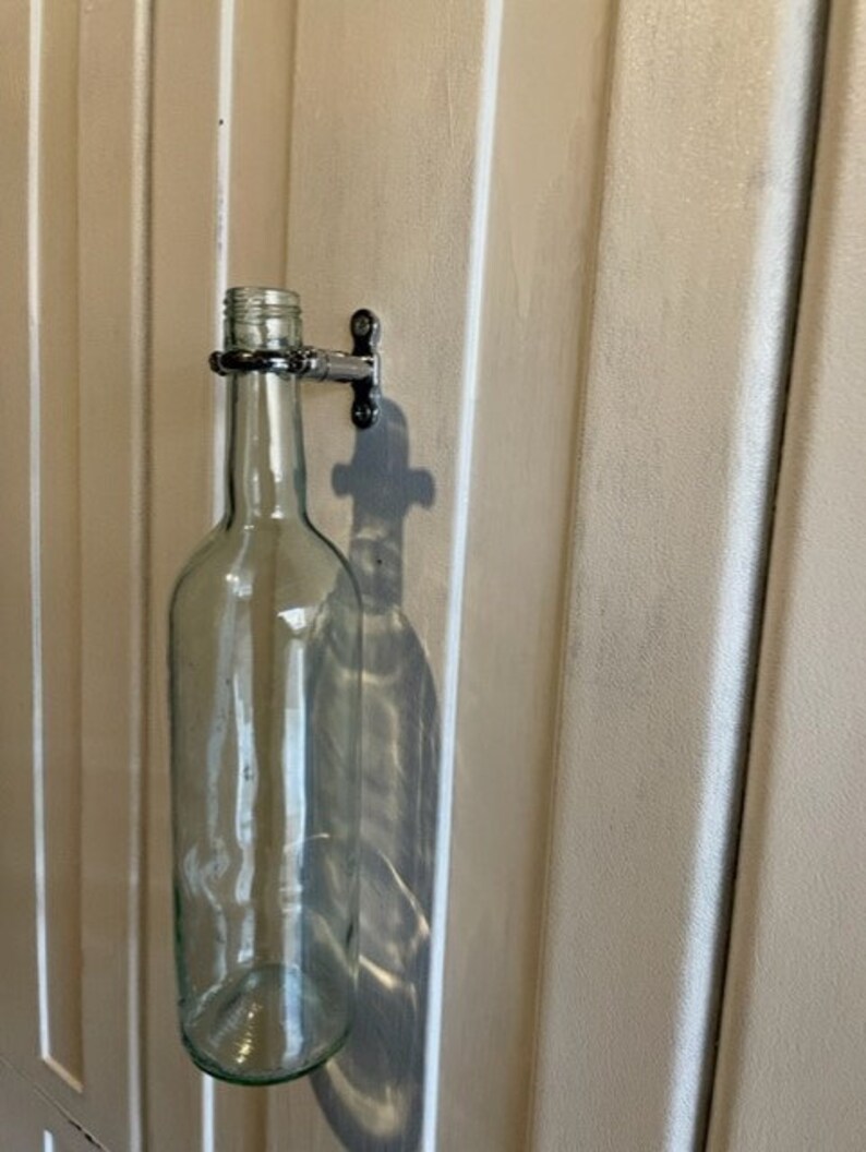 Floating Chrome Plated Solid Brass Bottle Hangers for Feature Wall ...