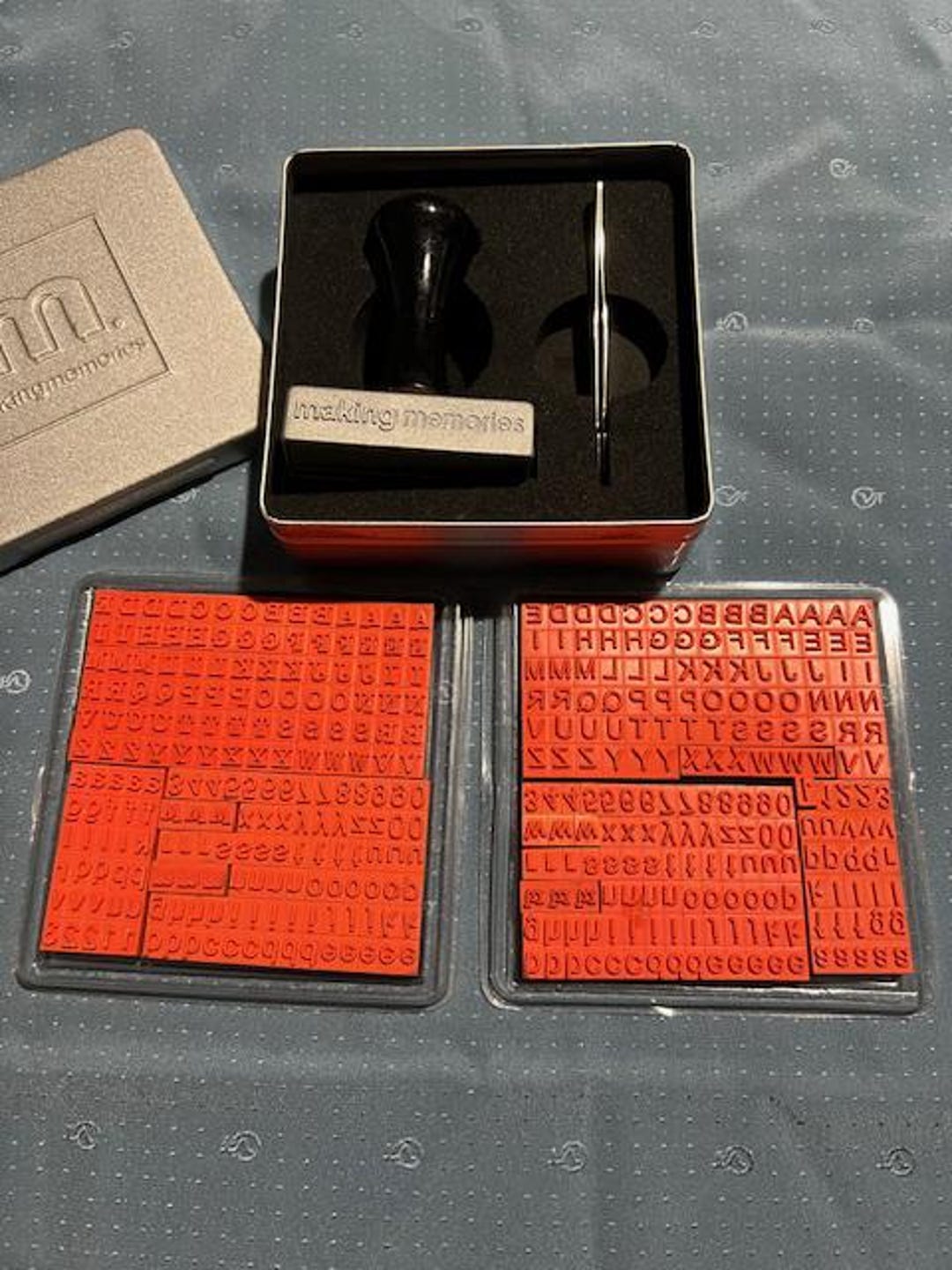 Making Memories MAGNETIC Rubber Stamp Set Alphabets FONTS - Etsy