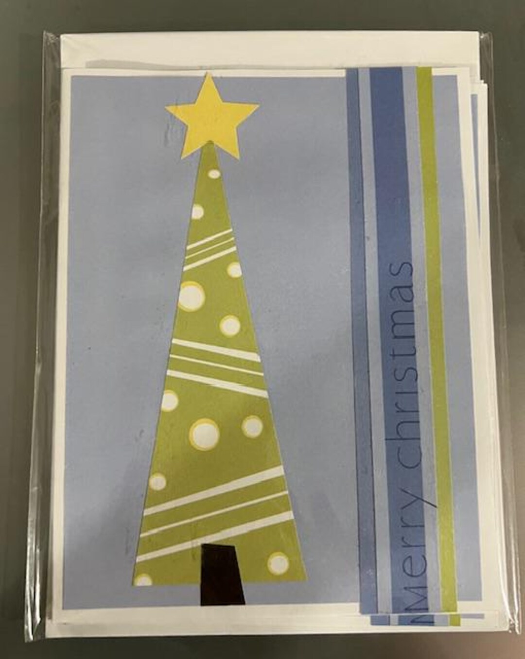 Merry Christmas Handmade Cards With Envelopes (3) - Etsy