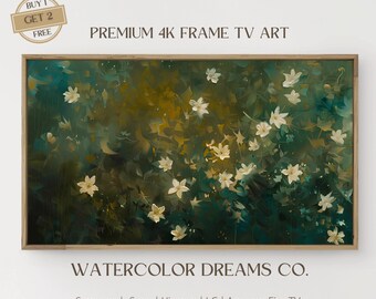 Abstract Samsung Frame TV Art, Art for Frame Tv , Spring Abstract Oil ...