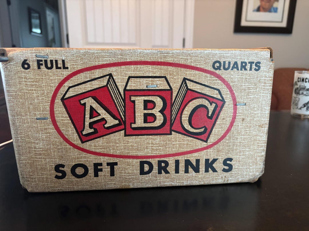ABC Vintage Quart Bottle Soda Container - Etsy