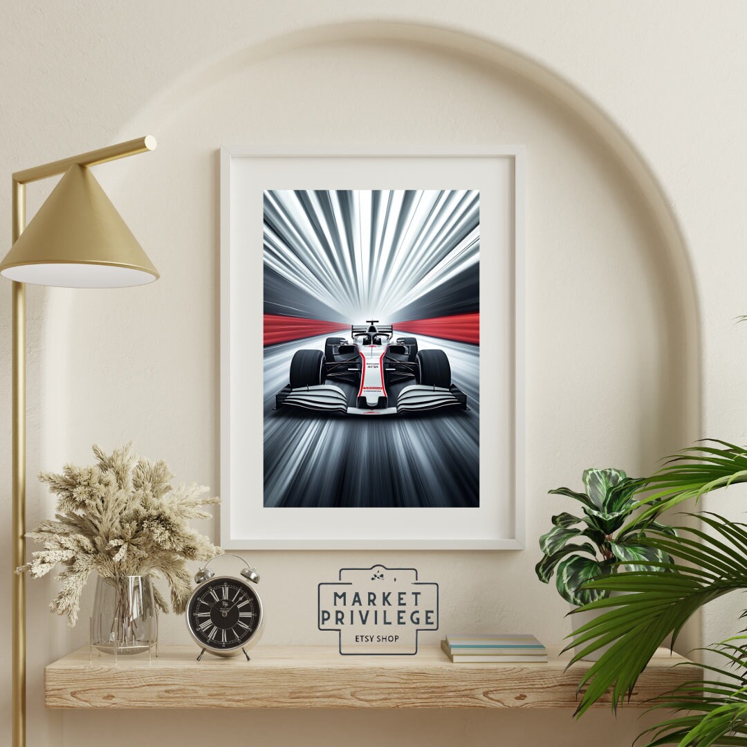 Formula 1 Printable Poster, Vintage F1 Wall Art, Sports Car Decor ...