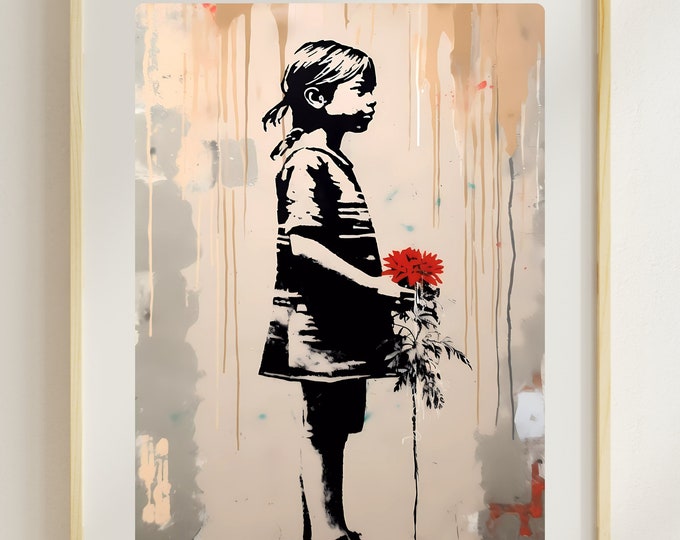 Modern Street Art | Banksy Style | Digital Print | Instant Download ...