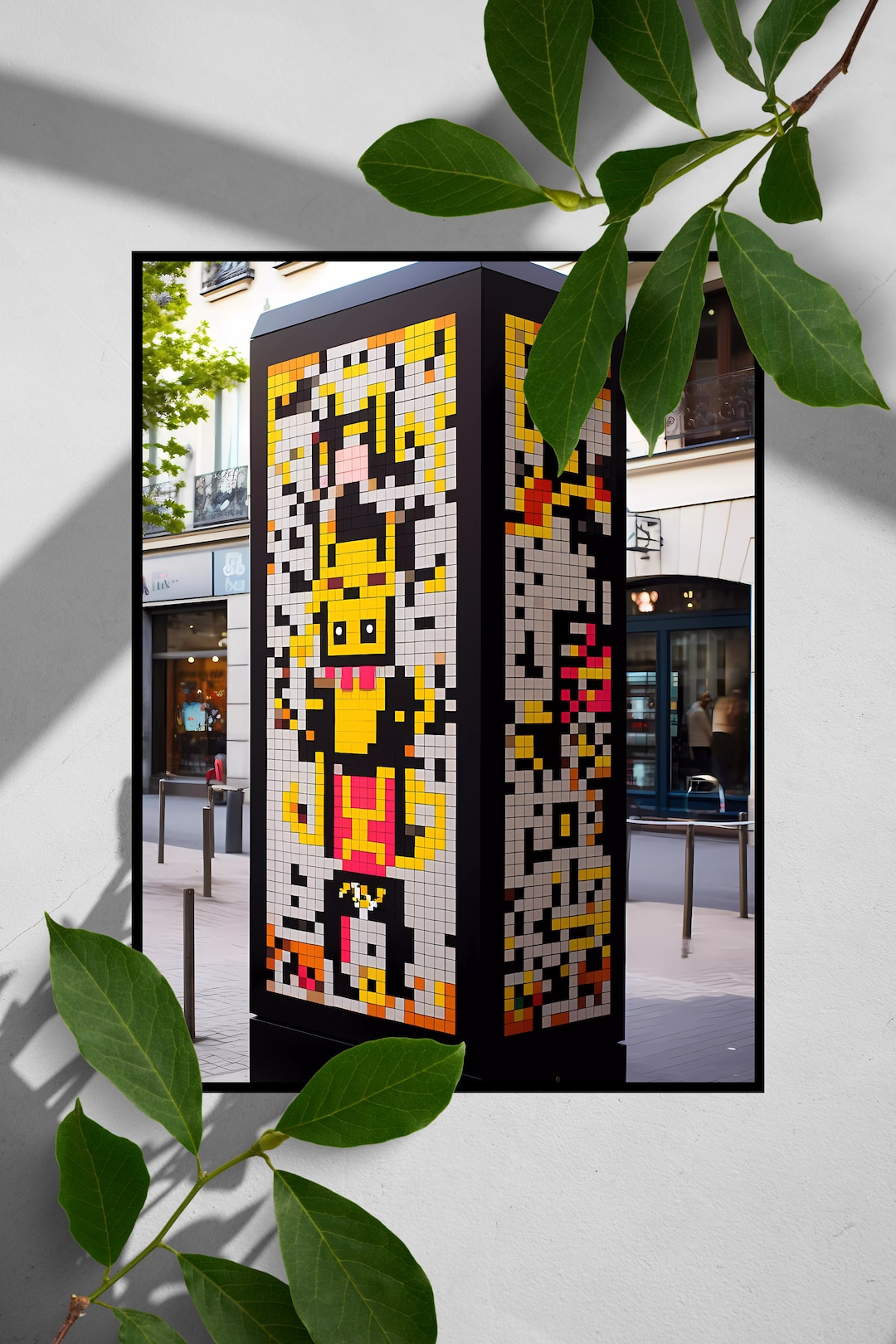 Urban Pixel Pokémon Wall Art Modern Artistic Pikachu Print 8-bit Style Wall Decoration Instant ...