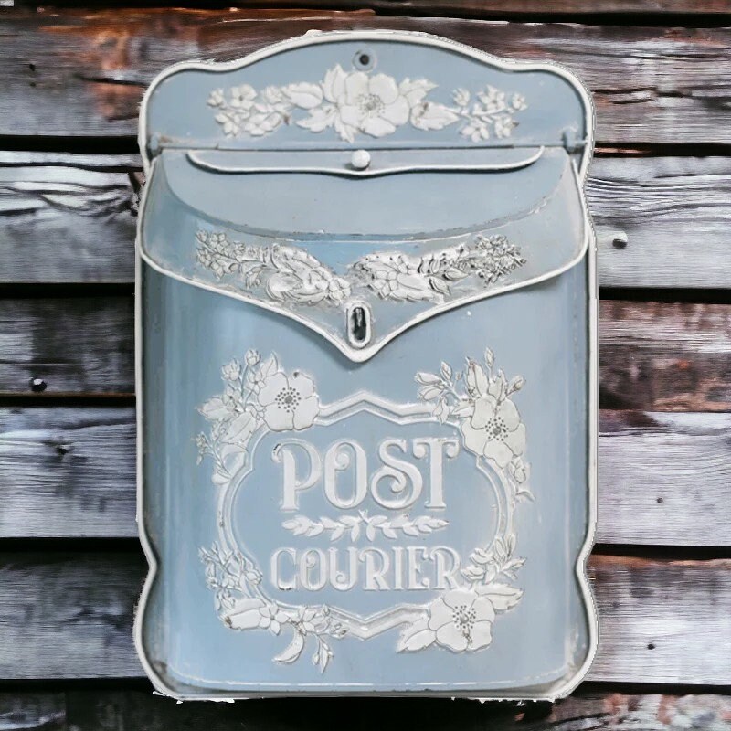 Vintage Metal Wall-mounted Mailbox With Secure Lock Retro Style for ...