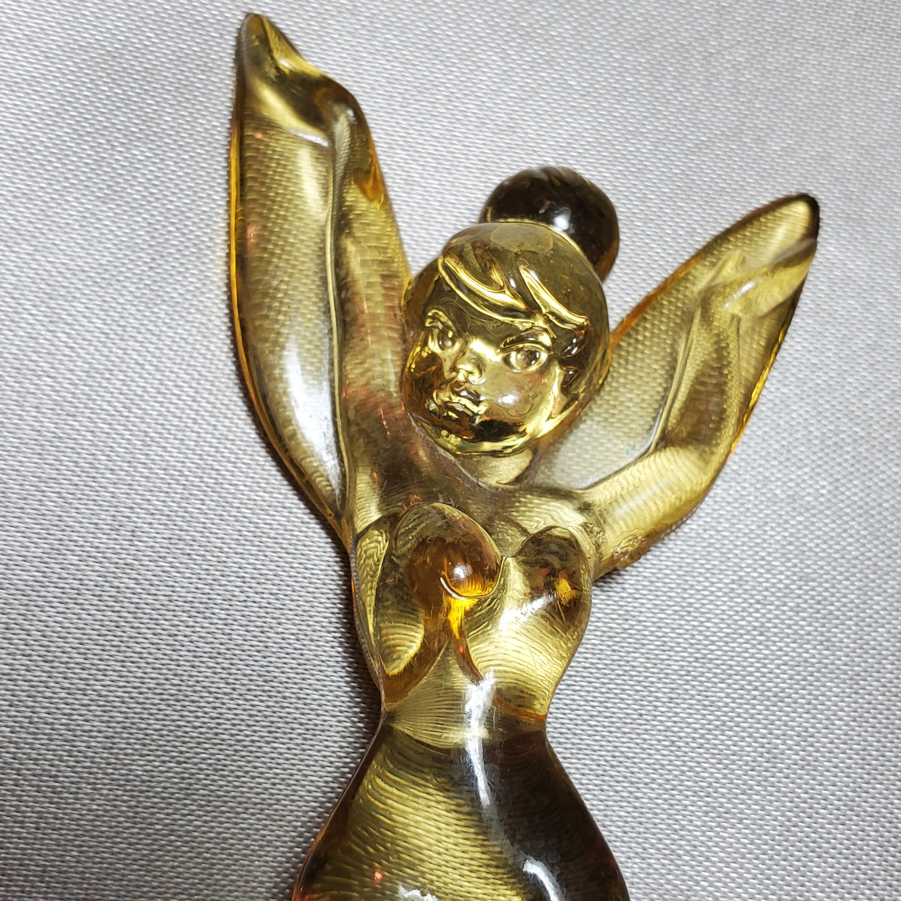 1970s Disney Tinkerbell Tink Clear Acrylic Lucite Figurine 3.5 Vintage ...