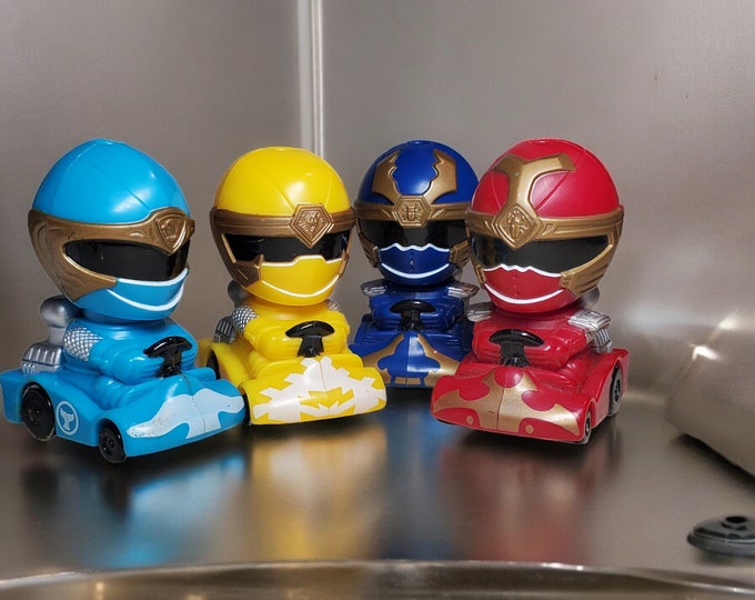 Bandai Power Rangers Wild Force Pull Back Cars Lot of 4 Hard to Find ...