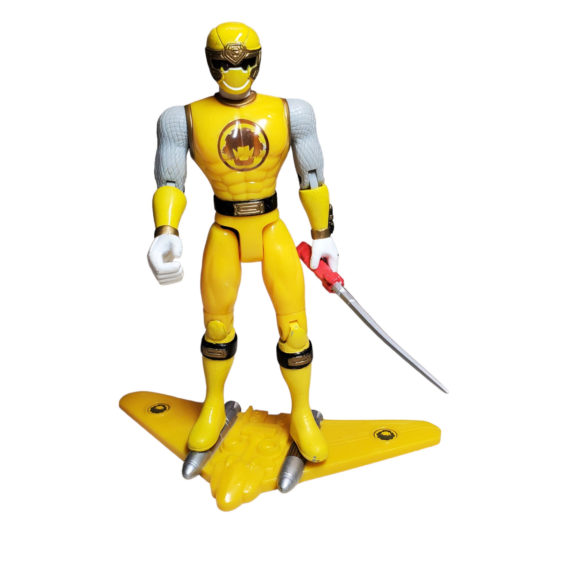 Vintage Power Rangers Ninja Storm Yellow Wind Ranger Dustin - Etsy