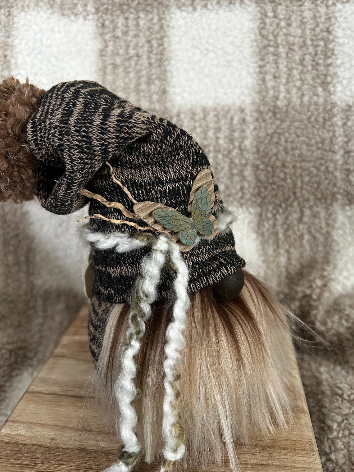 Rustic Gnome, Whimsical, Tiered Tray Decor, Handmade Gnome, Kitchen ...