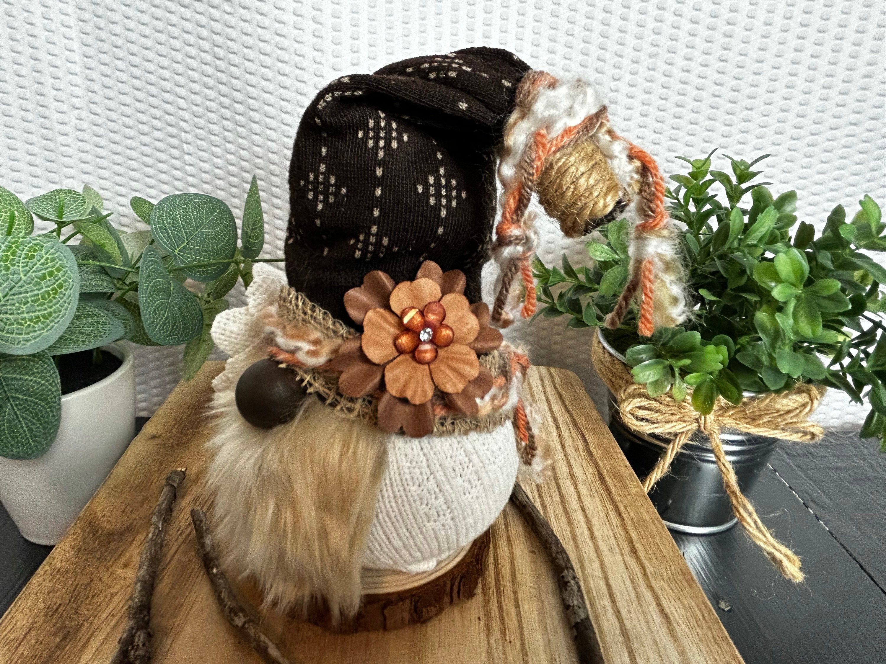 Whimsical Gnome, Retro Gnome, Gypsy Chic Gnome, Hippie Gnome, Tiered ...