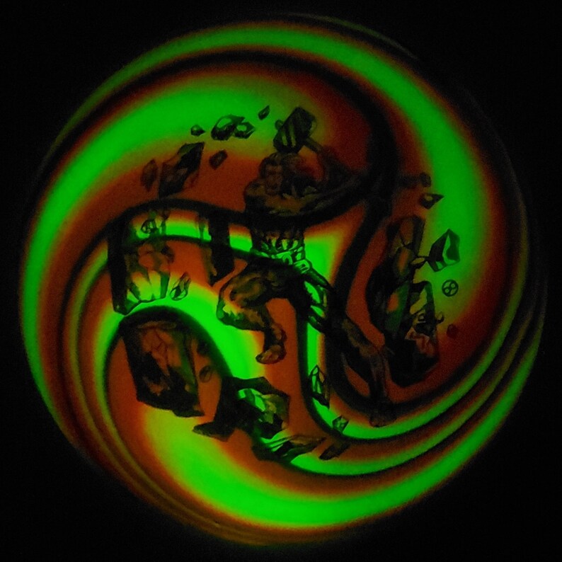 Infinite Discs Slab C Blend Glow Custom Hand Dyed Disc Golf Disc 173-75 ...