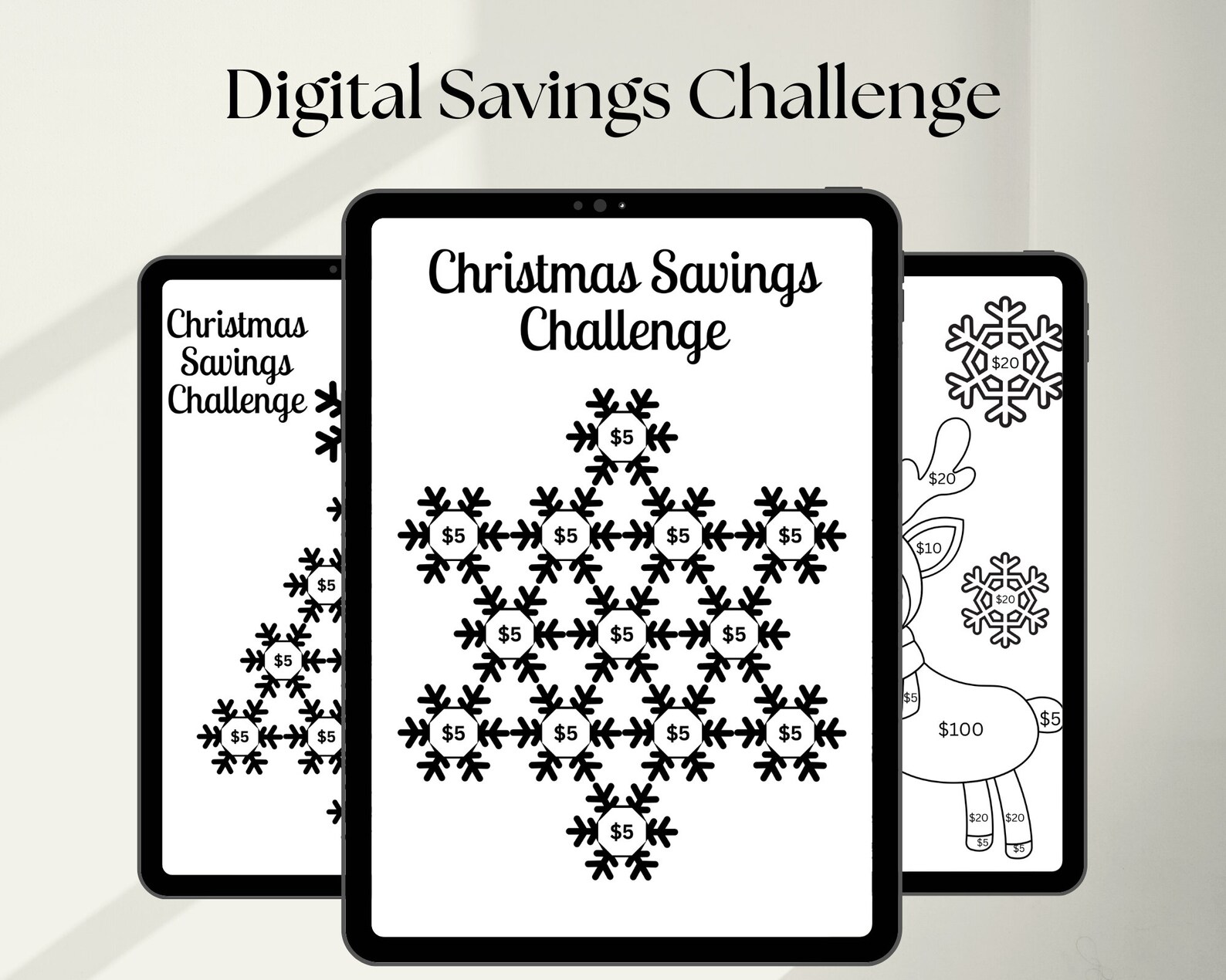 Christmas Savings Challenge | Finance | Money | Digital Planner ...