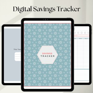 Savings Tracker | Finance | Money | Digital Planner | Printable Planner ...