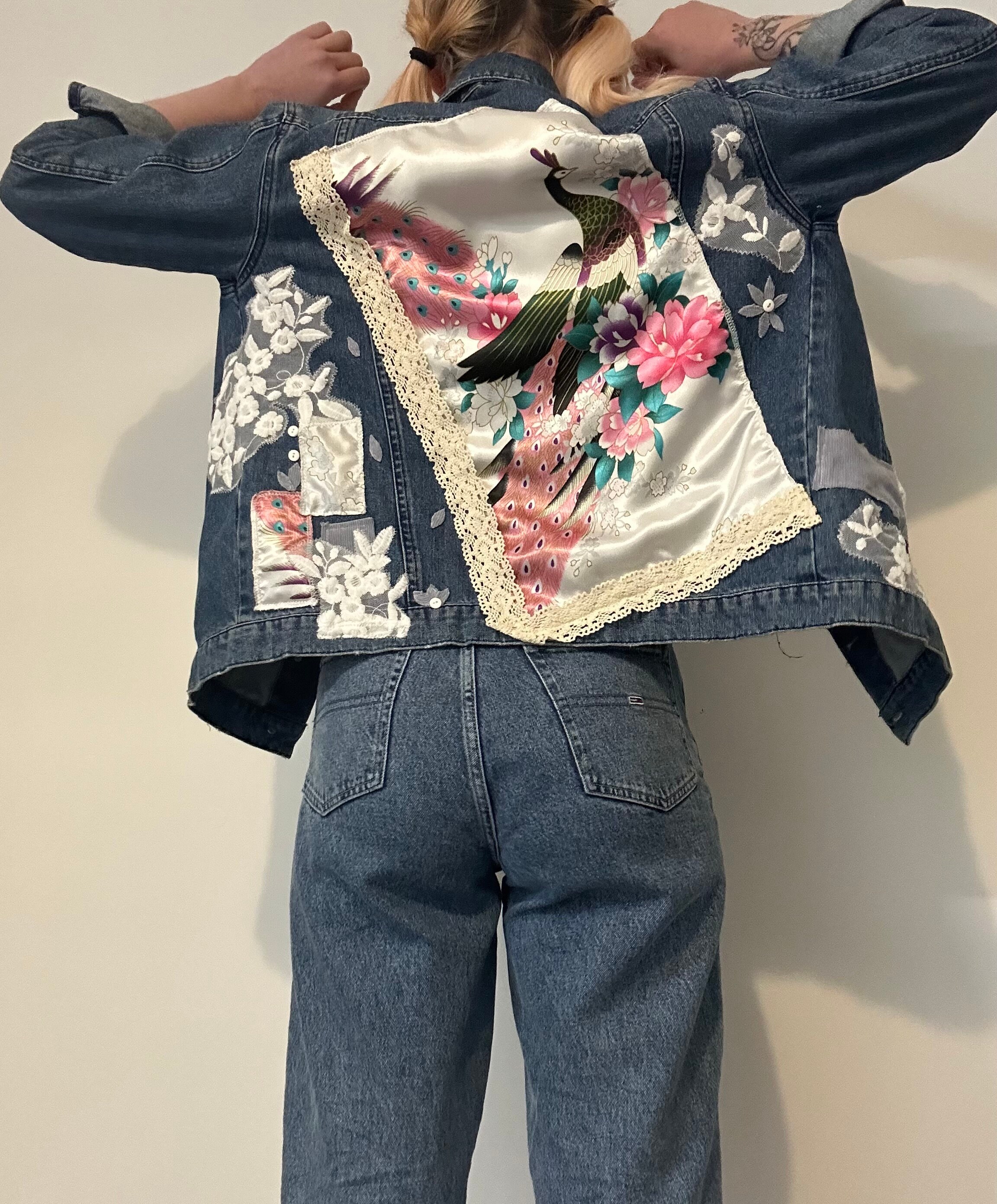 Upcycled / Reworked Denim Jacket / Second Hand Fashion / Slow Fashion ...