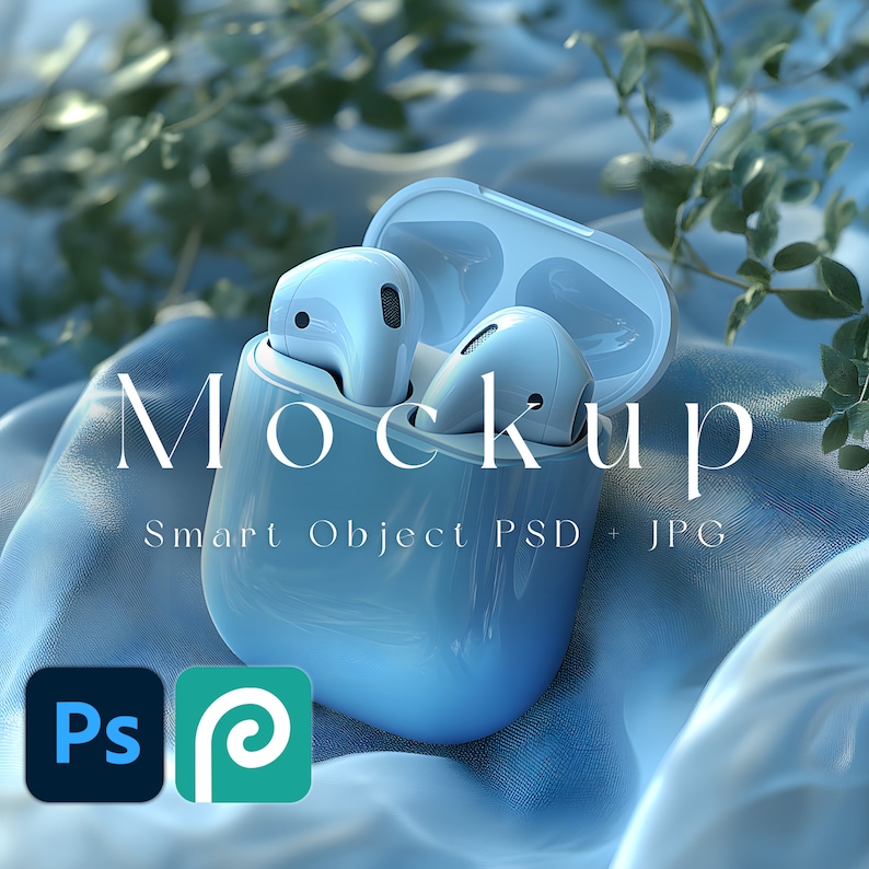 Airpods Pro Case Mockup, Dye Sublimation Template & Decal Mockup for ...