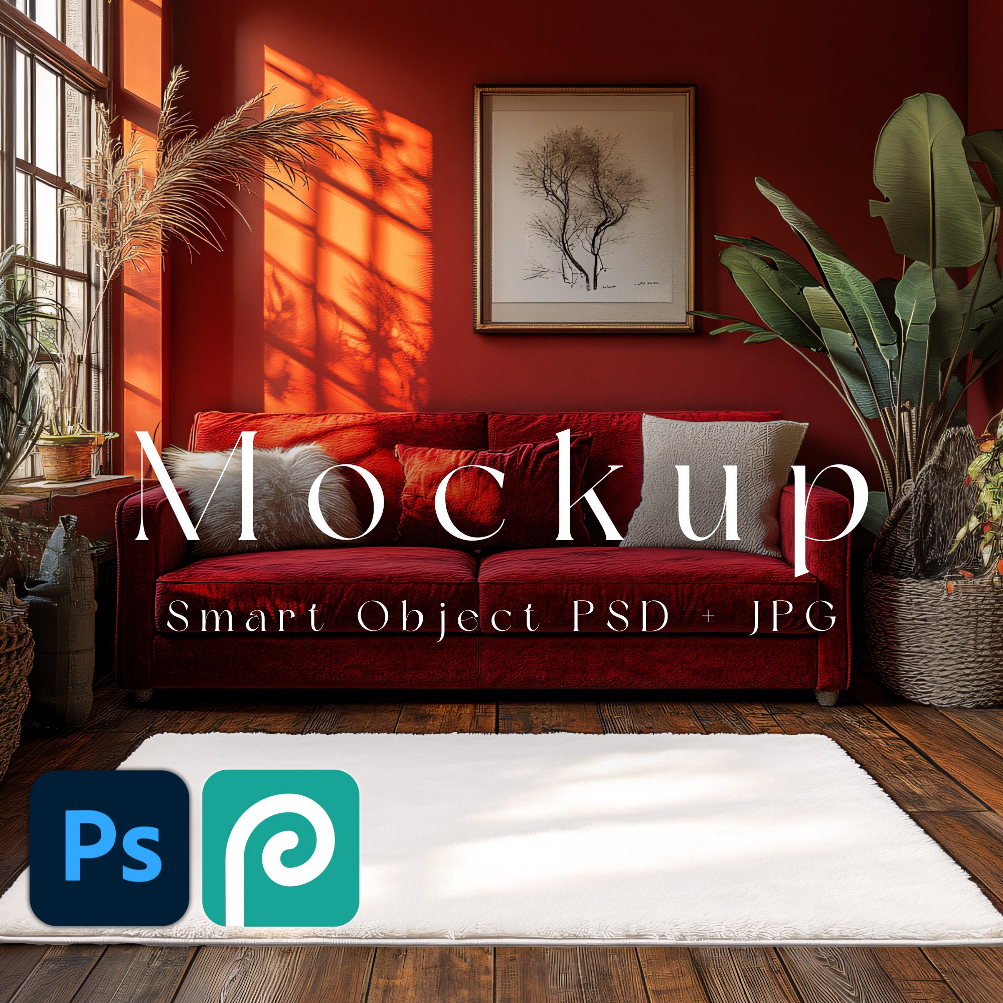 Rugs Mockup, Carpet Templates, Living Room Carpets, Rugs Photoshop ...