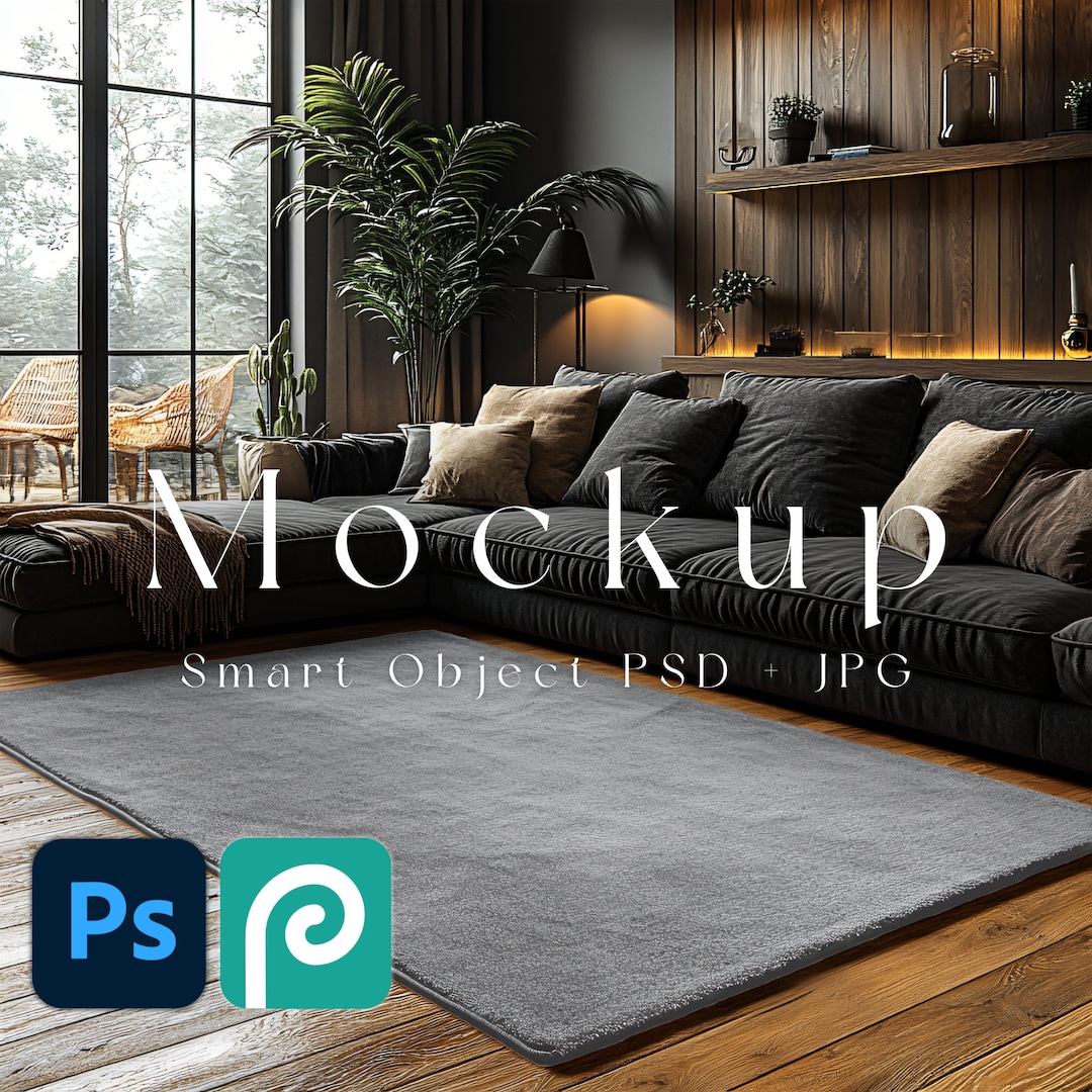Rugs Mockup, Carpet Templates, Living Room Carpets, Rugs Photoshop ...