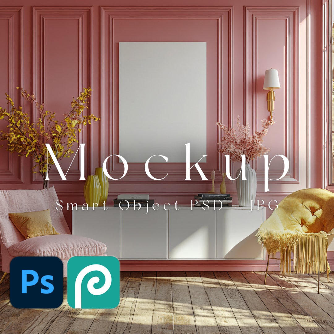 Canvas Mockup Bundle | Boho Wall & Poster Mockup, Styled Print Mockup ...