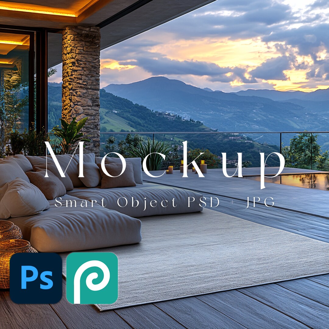 Rugs Mockup - Digital Carpet Templates for Living Room & Home Decor ...