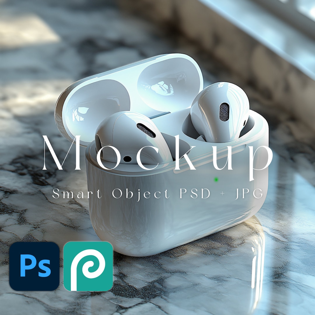 Airpods Pro Case Mockup - 3D Template for Customization & Branding ...