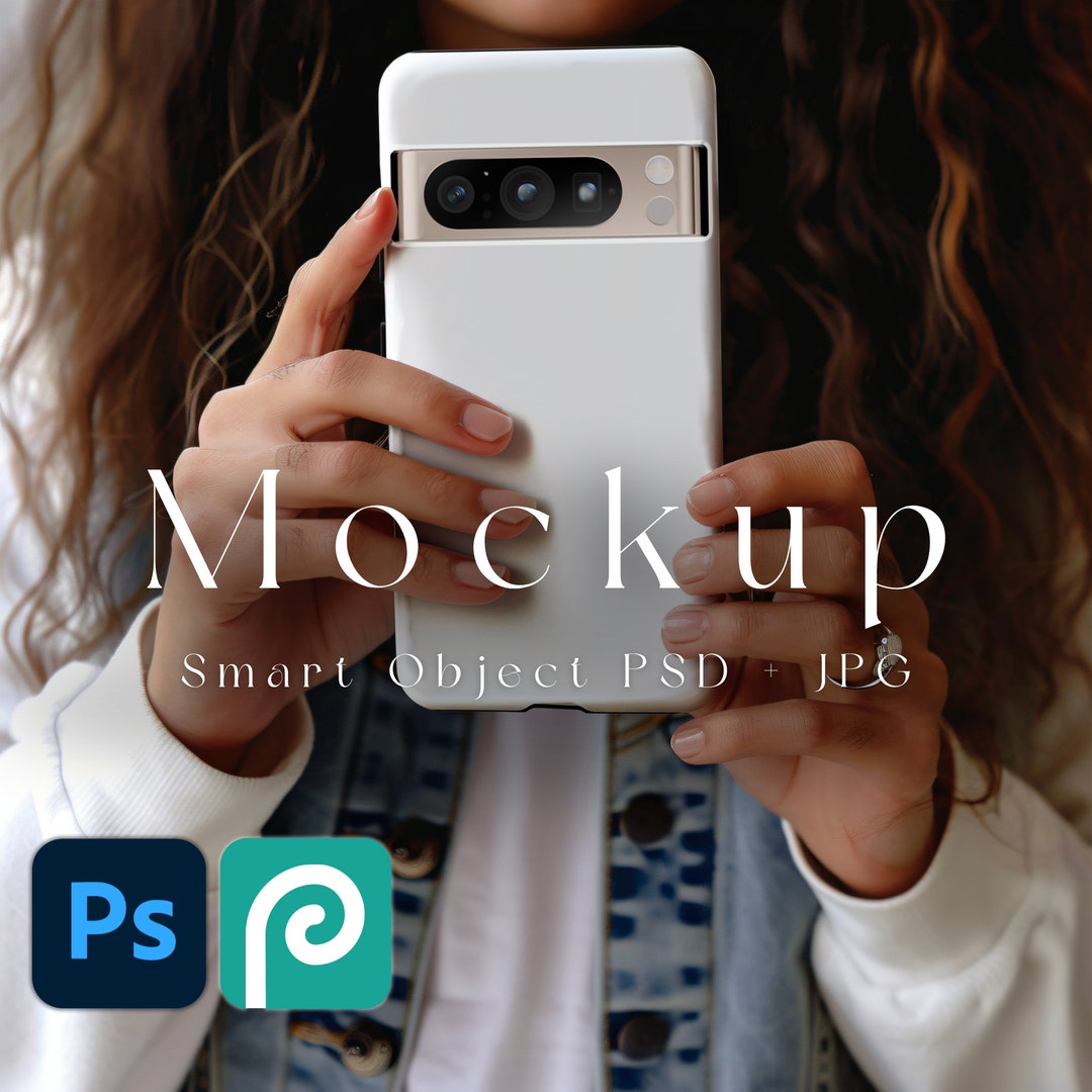 Google Pixel 8 Pro Mockup, Smart Object PSD, JPG, Phone Case Mockup ...