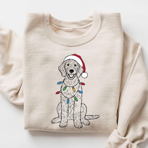 Goldendoodle Christmas Sweatshirt | Santa Goldendoodle Sweater ...