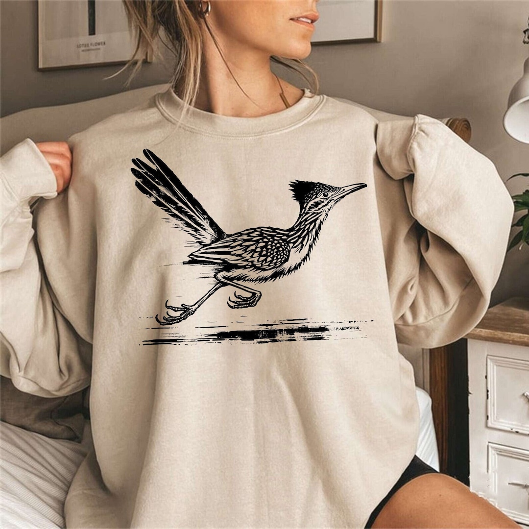 Roadrunner Sweatshirt | Bird Lover Gift | Desert Bird Sweater ...