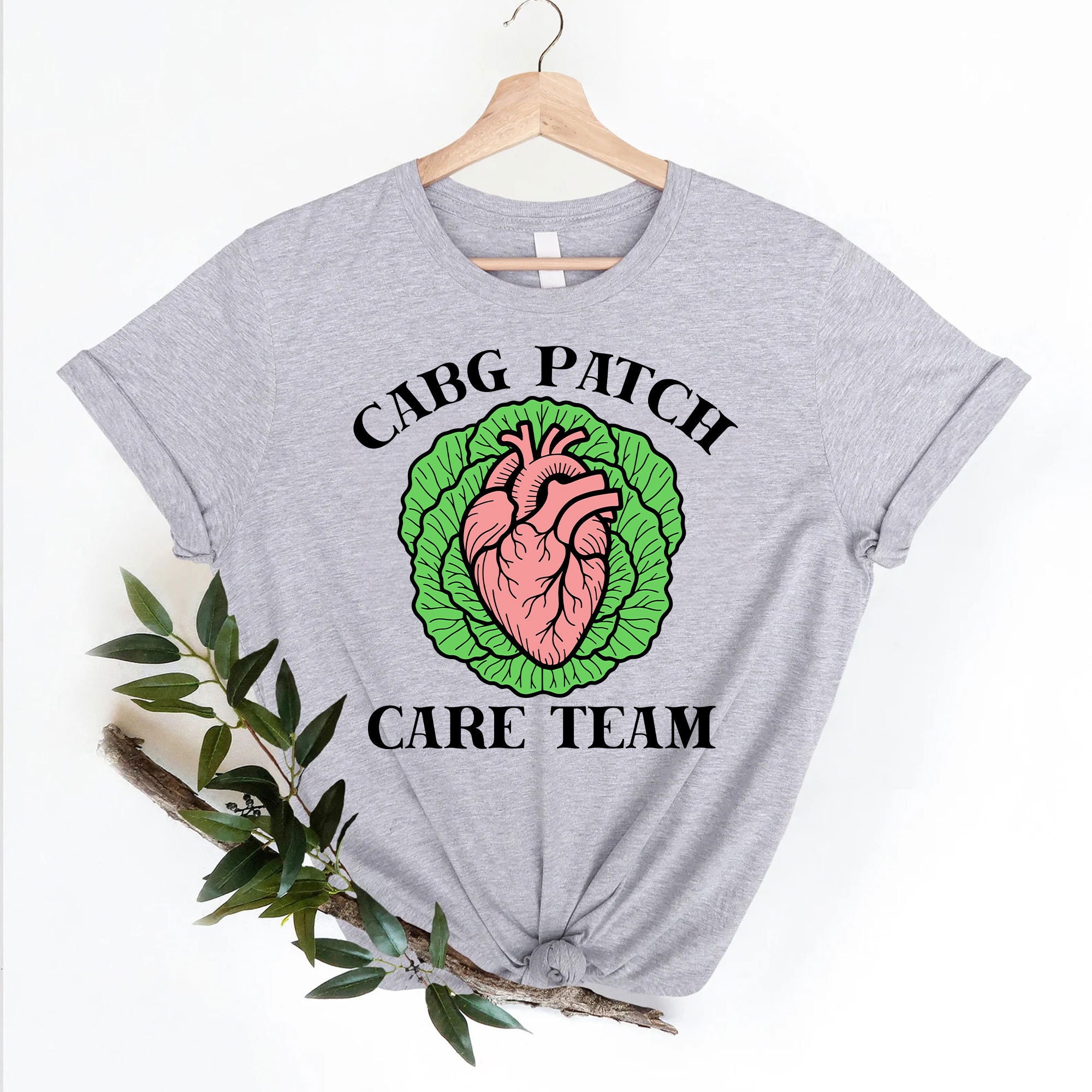 CABG Patch Care Team Shirt | Cardiac Surgery Crew | CVICU Nurse Tee ...