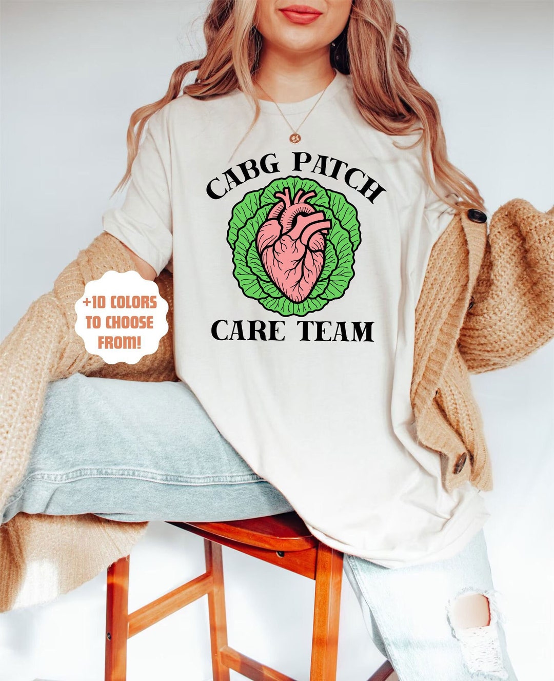 CABG Patch Care Team Shirt | Cardiac Surgery Crew | CVICU Nurse Tee ...