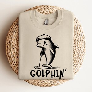 Golphin' Sweatshirt | Funny Golf Sweater | Golf Lover Gift | Golfer ...