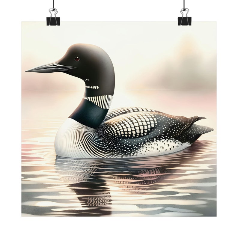 Watercolor Loon Art Print, Loon Wall Art, Minnesota Poster, Lake House ...