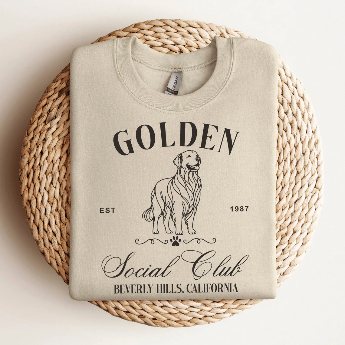 Golden Retriever Club Sweatshirt | Golden Retriever Mom | Golden Social ...