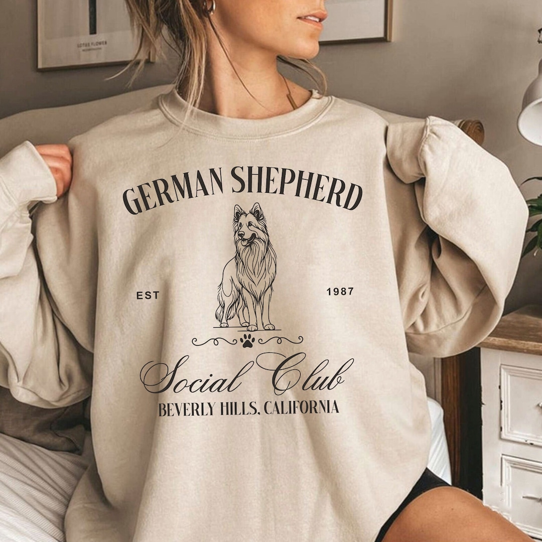 German Shepherd Social Club Sweater | German Shepherd Sweatshirt ...