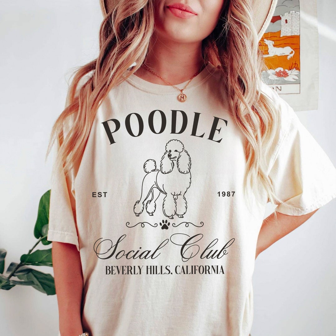 Poodle Social Club Shirt | Poodle Lover Tee | Standard Poodle Shirt ...