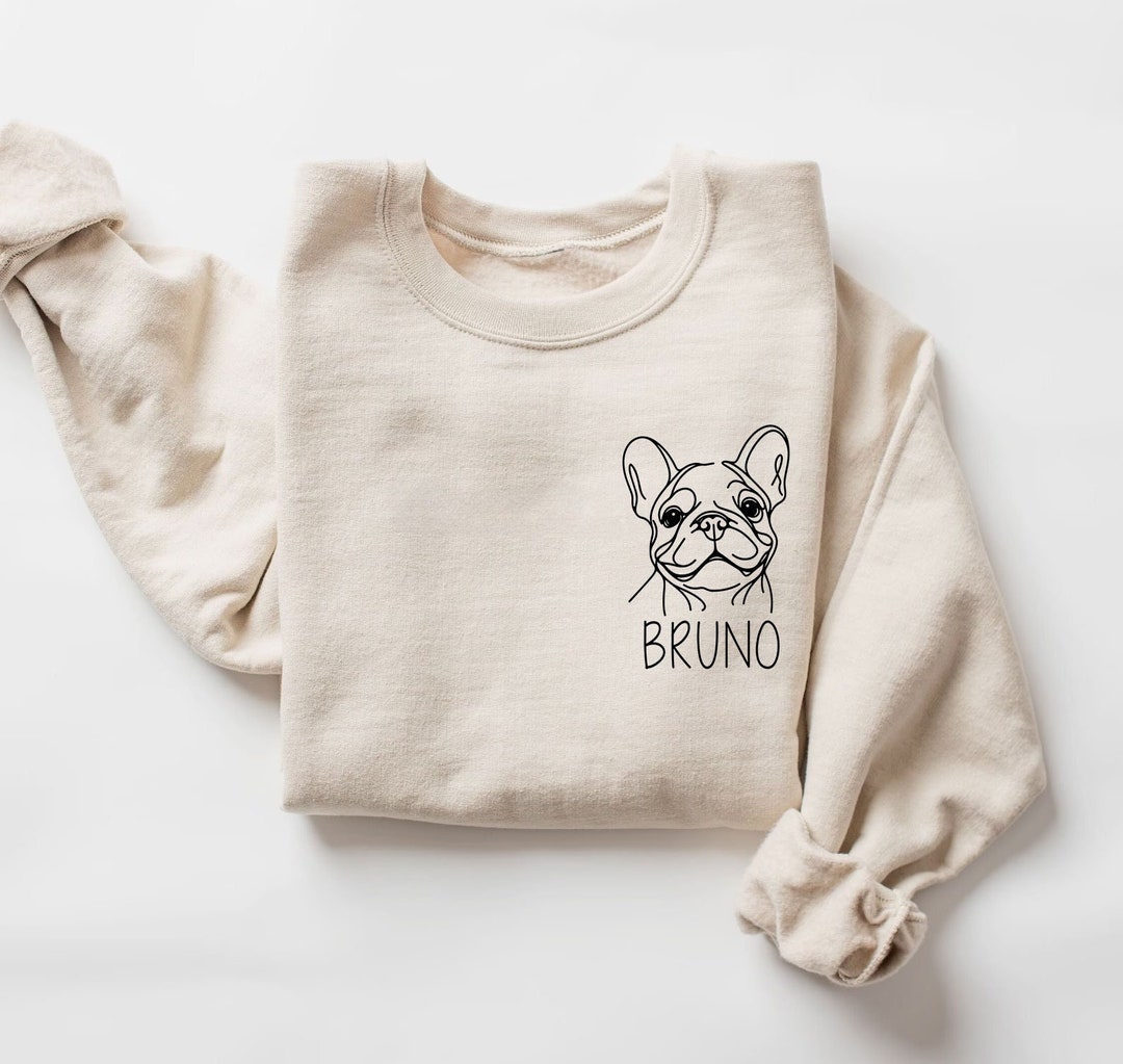 Custom French Bulldog Sweatshirt | Personalized Frenchie Crewneck | Dog ...