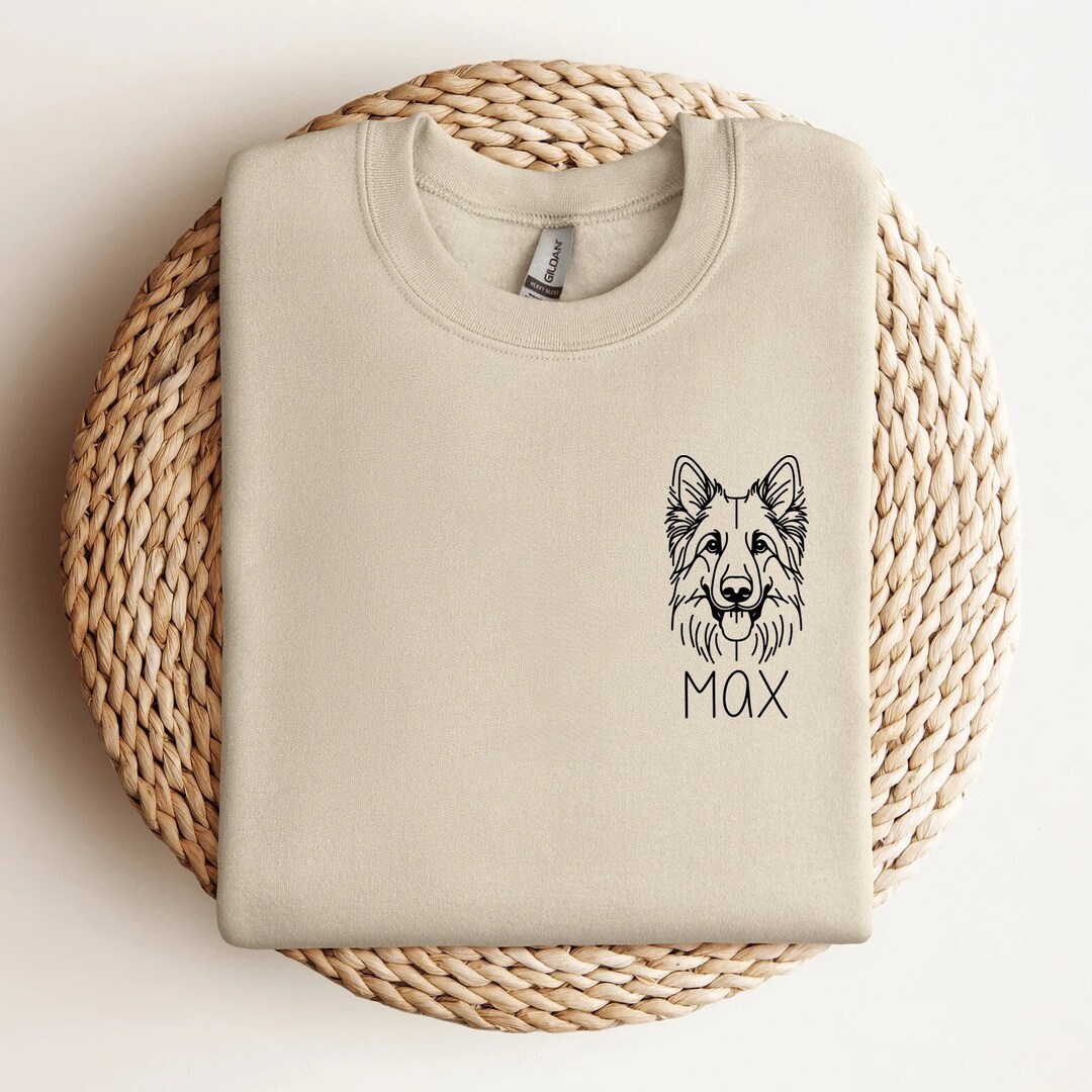 Custom Name German Shepherd Sweatshirt | Dog Lover Crewneck ...