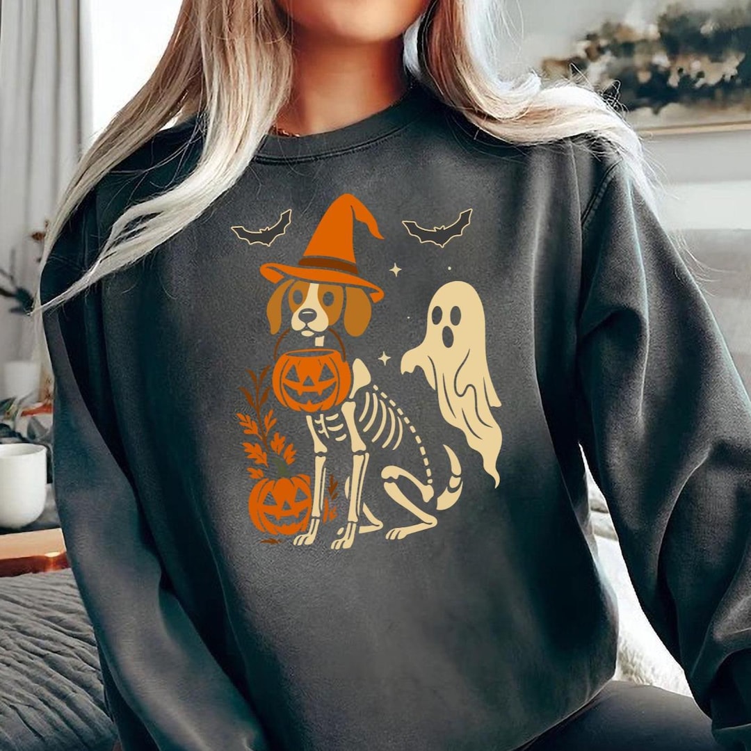 Beagle Halloween Sweatshirt | Spooky Beagle Dog Sweater | Fall Beagle ...