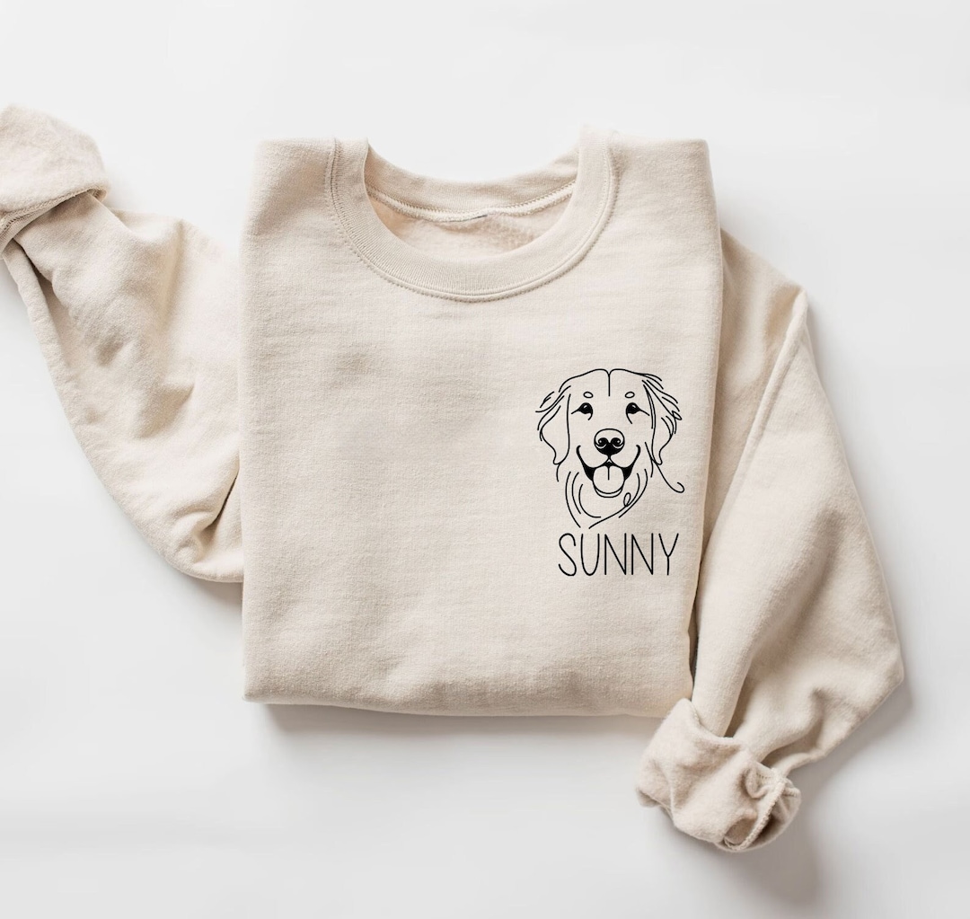 Custom Golden Retriever Sweatshirt | Dog Name Personalized Sweatshirt ...