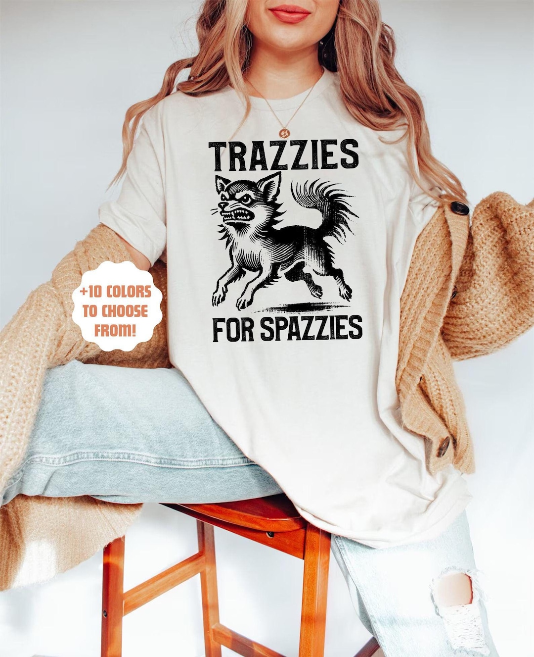 Trazzies for Spazzies Funny Vet Tech T-shirt | Chihuahua Lover Tee ...