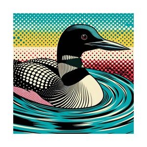 Common Loon Art Print | Loon Wall Art | Minnesota Poster | Lake House ...