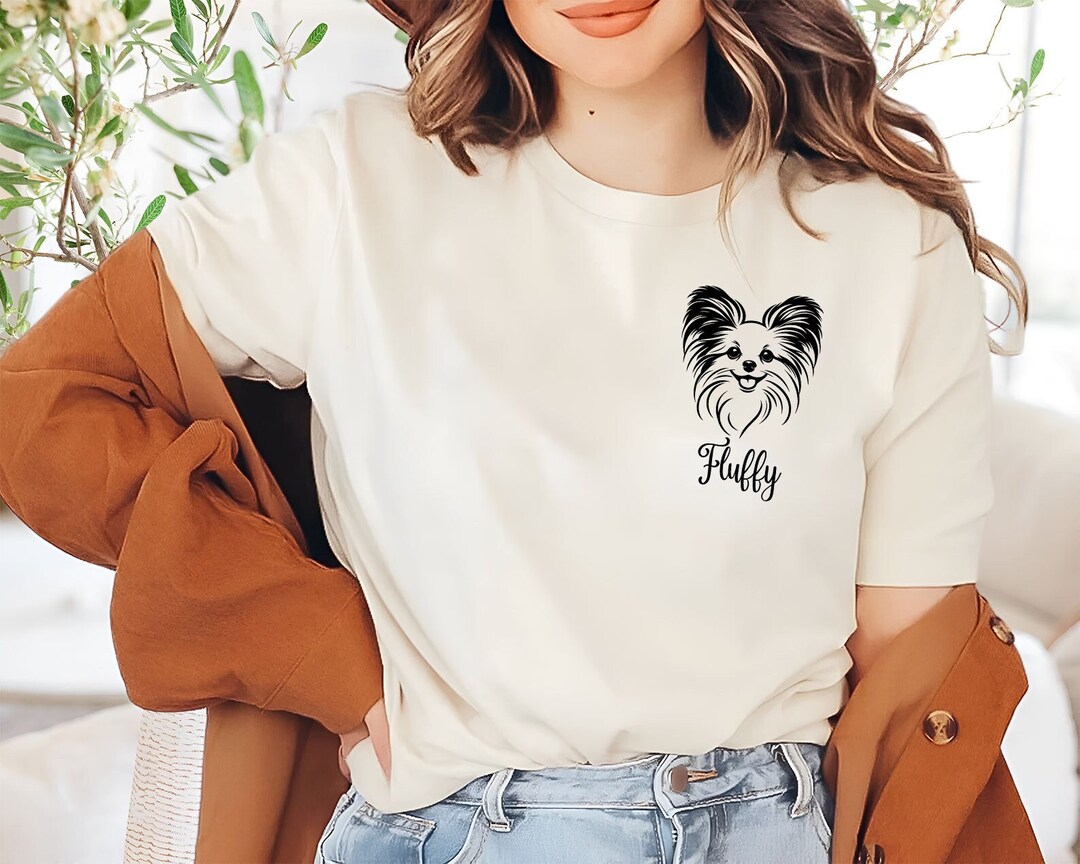 Custom Papillon T-shirt | Papillon Mom Tee | Personalized Papillon ...
