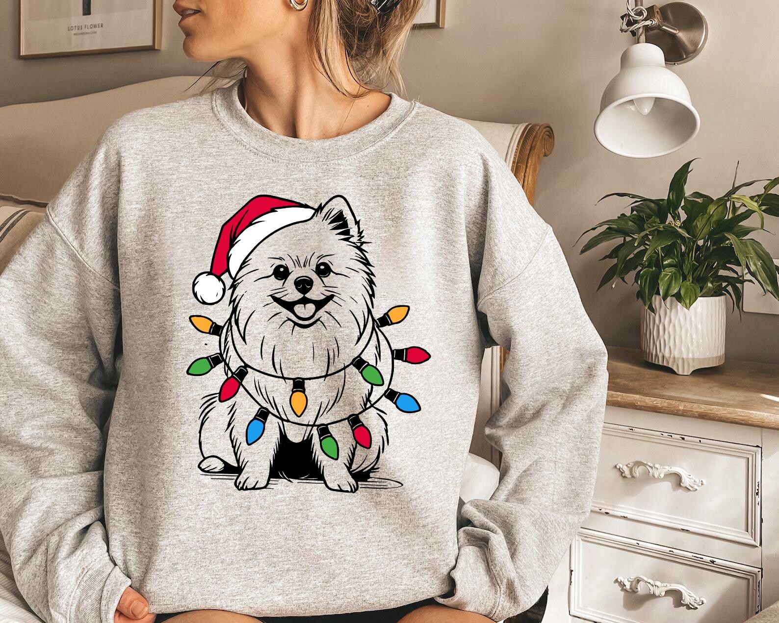 Pomeranian Christmas Sweatshirt | Xmas Pom Dog Sweater | Christmas ...