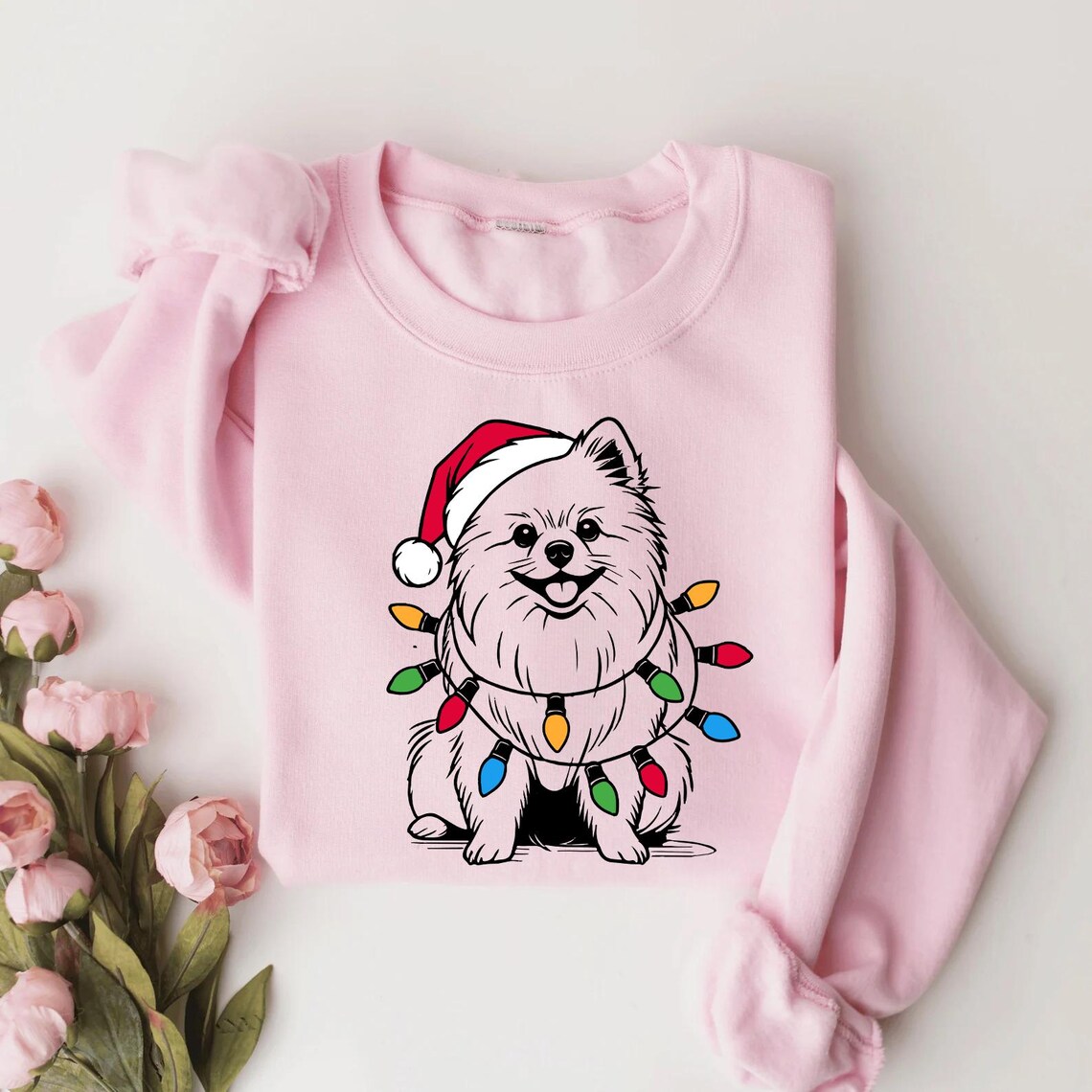 Pomeranian Christmas Sweatshirt | Xmas Pom Dog Sweater | Christmas ...