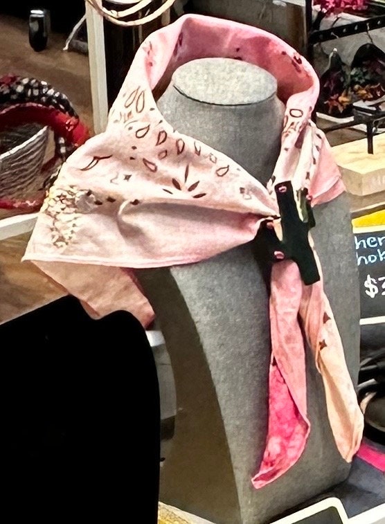 Leather Scarf, Bandana, Wild Rag Sliders - Available in Assorted Colors ...