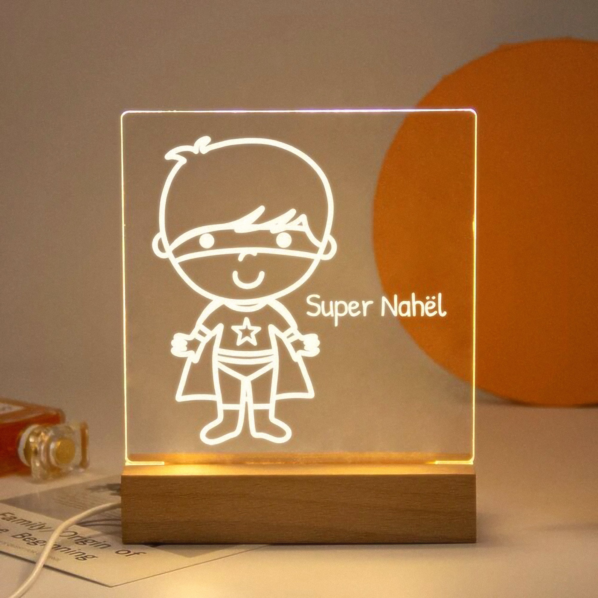 Custom Baby Night Light Personalized Butterflies Nightlight With Name ...