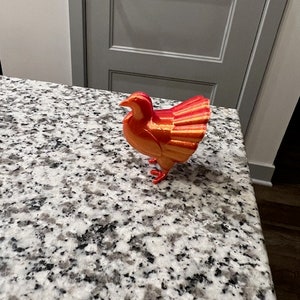 Turkey Figure 3d Printed Fall Color - Etsy