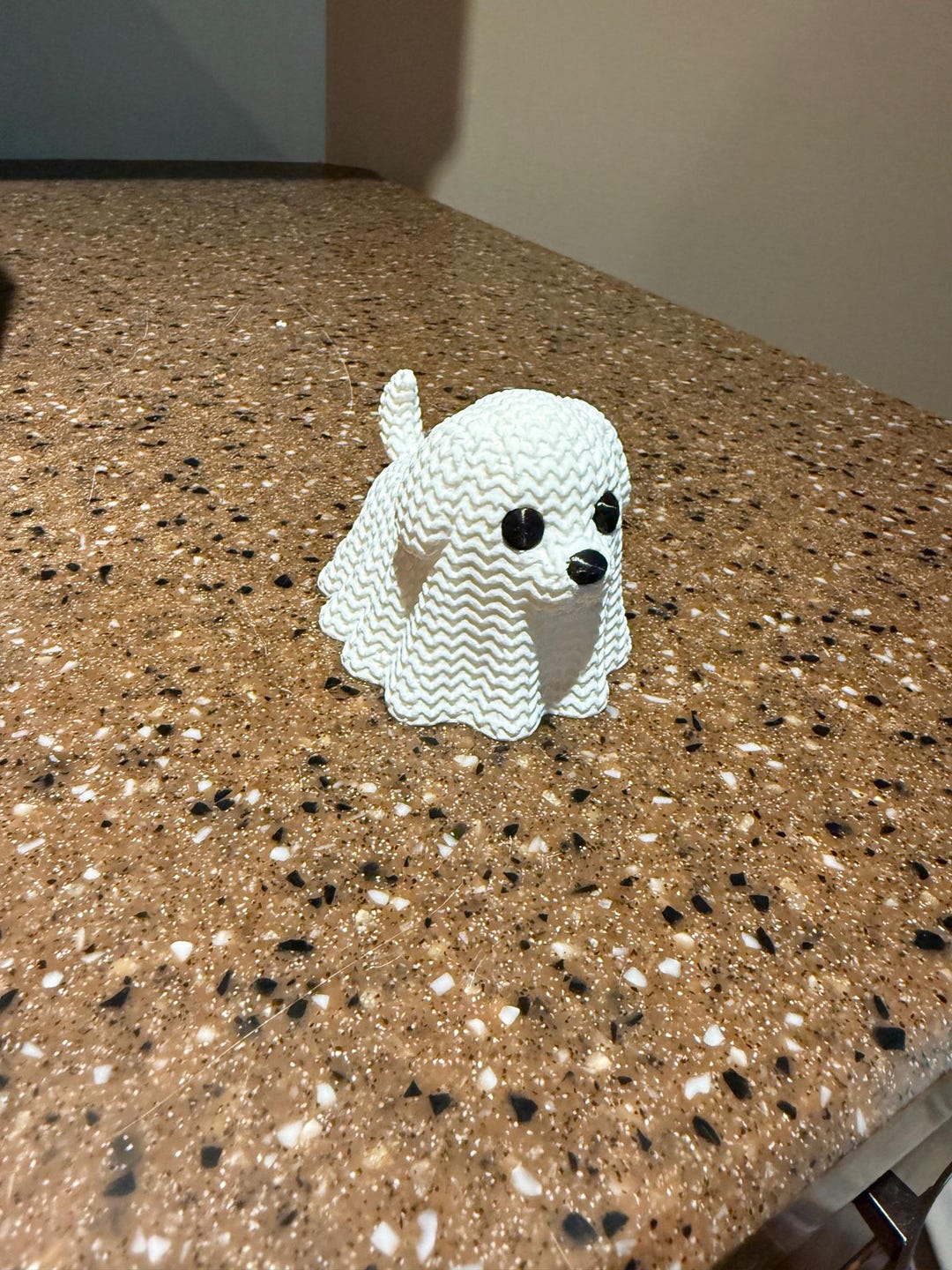 Ghost Dog Figurine – Cute Halloween Decor – Spooky Puppy Statue – Fun ...
