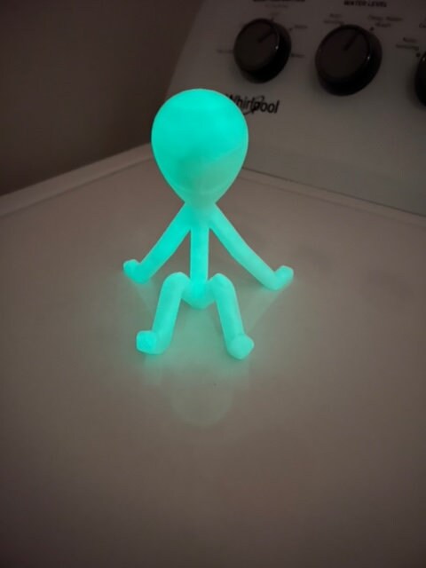 Alien Phone Stand 3d Printed With Glow in Dark Option - Etsy